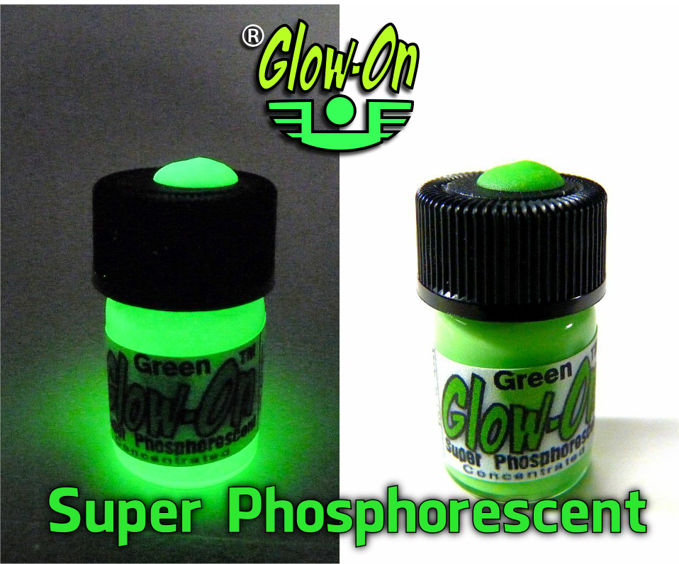 # 1. Green, Super Phosphorescent Paint 2.3 ml vial.
