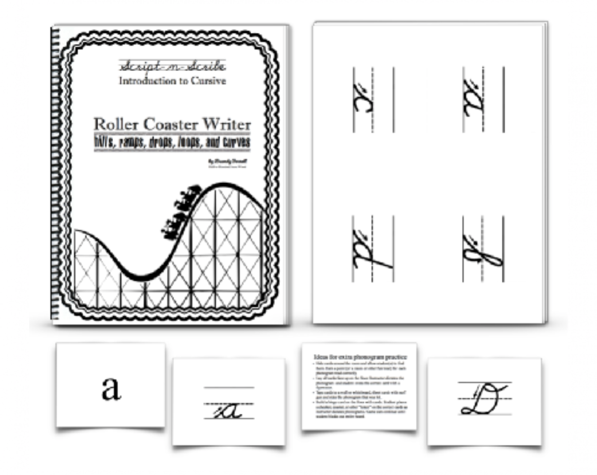 Roller Coaster Writer Spiral Workbook & Printed Cards