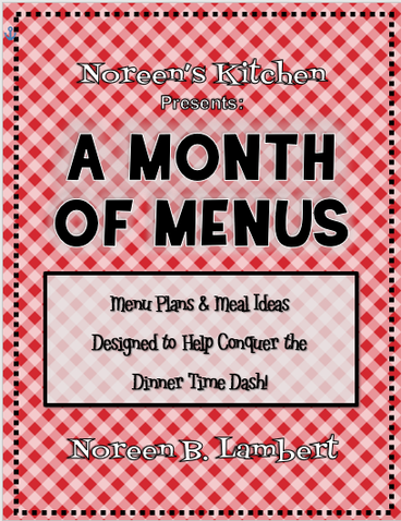 A Month of Menus E-Cookbook with Bonus Extras