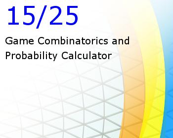 15/25 Game Combinatorics and Probability Calculator