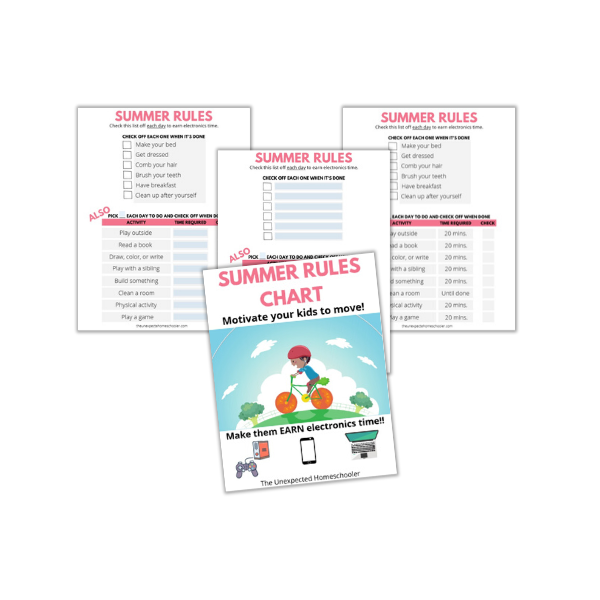 Summer Rules Chart