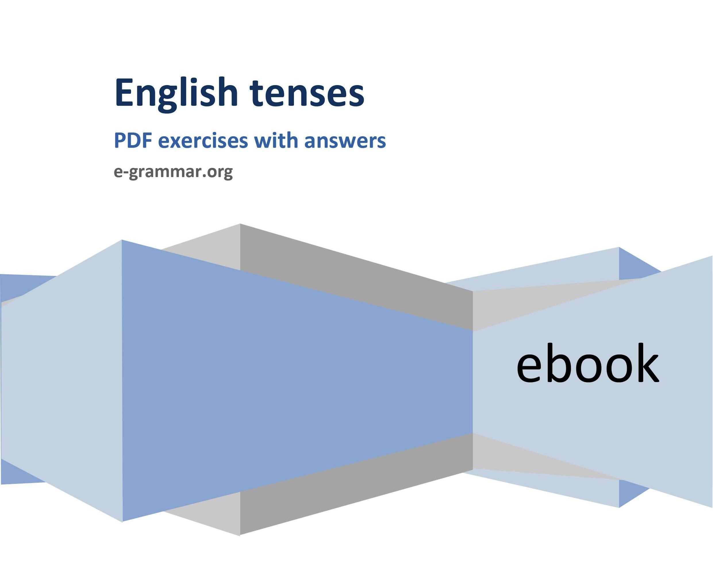 English tenses PDF exercises