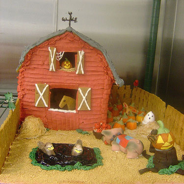 Gingerbread Barn Template