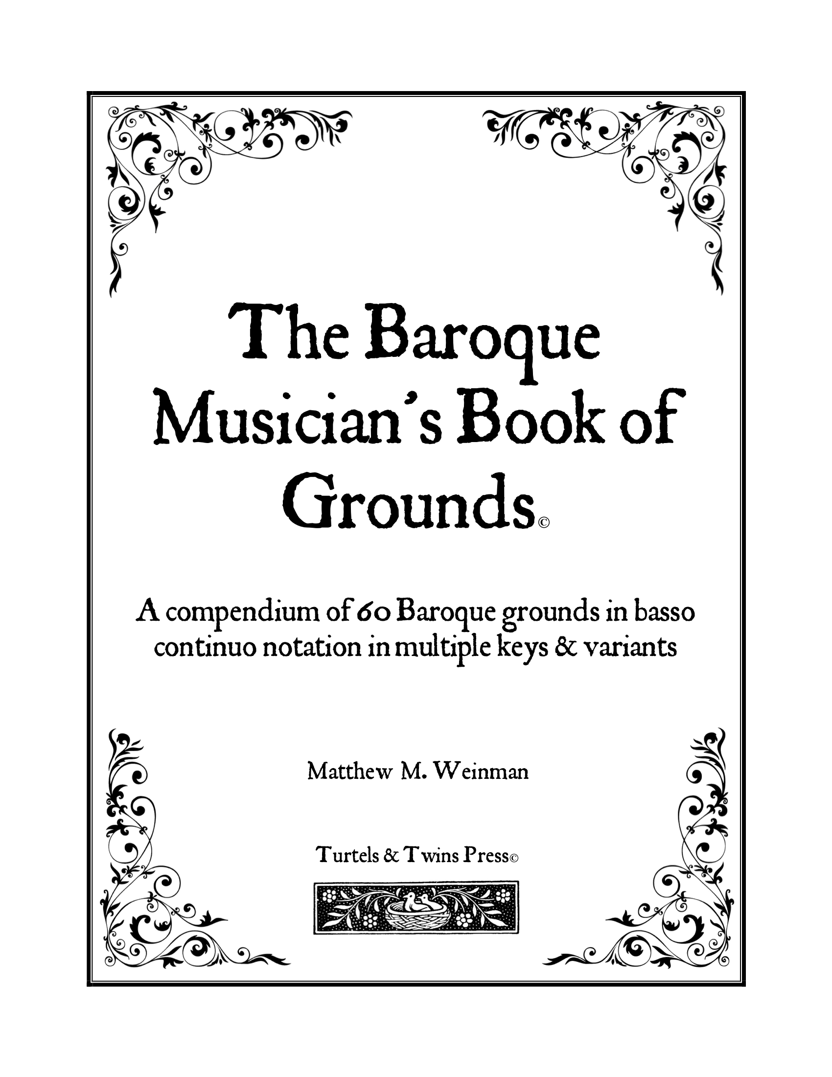Baroque Musician's Book of Grounds