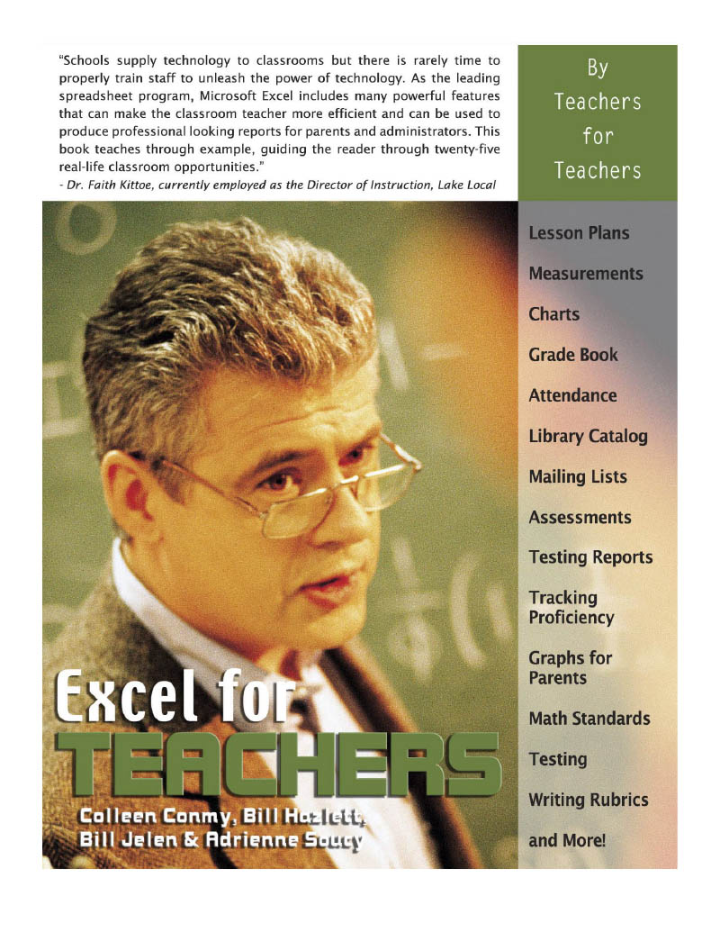 Excel for Teachers PDF e-Book
