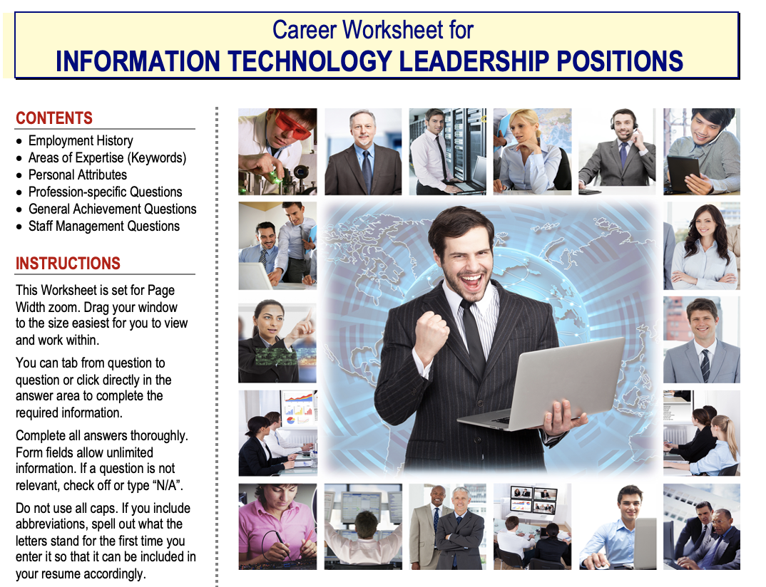 Information Technology Leadership Career Worksheet