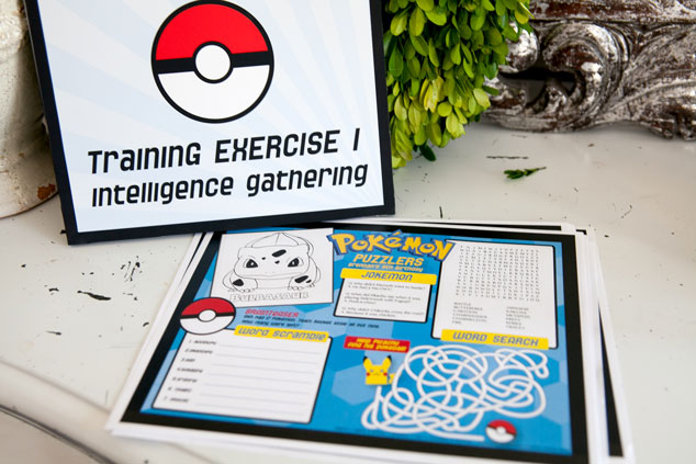 Pokemon Printable Activity Sheet