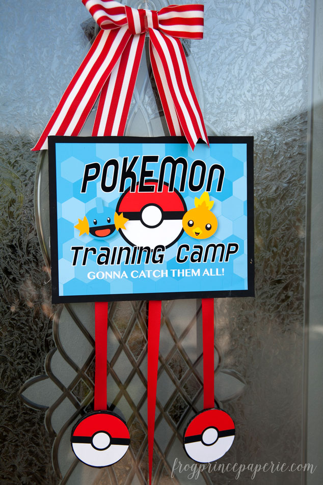 Pokemon Inspired Printable Training Sign