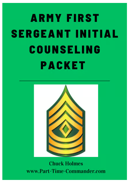 Army First Sergeant Initial Counseling Packet