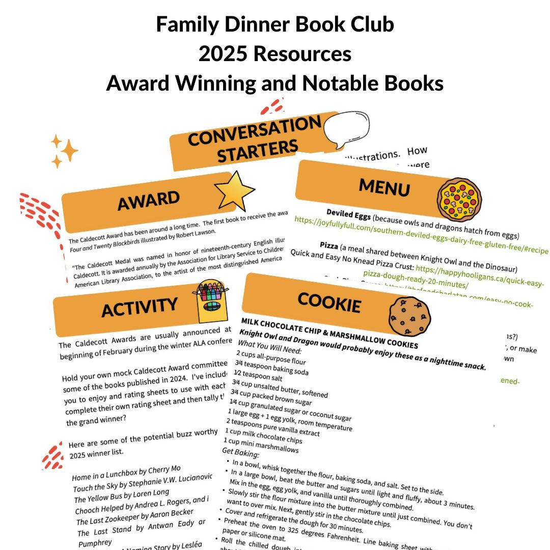 Family Dinner Book Club- Award Winning Books