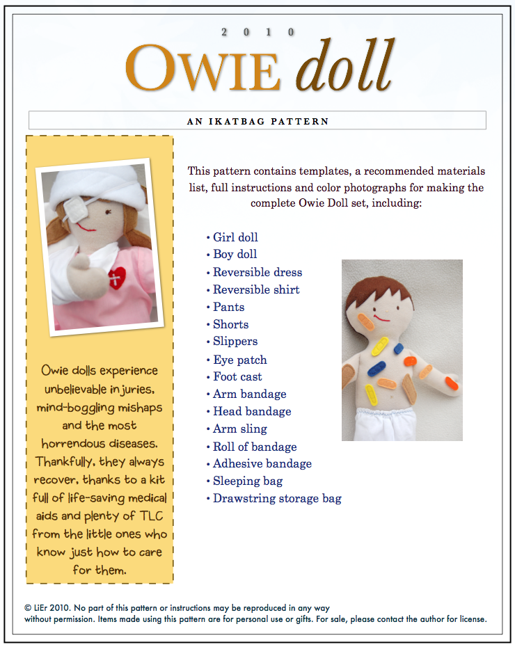 Owie Doll Pattern
