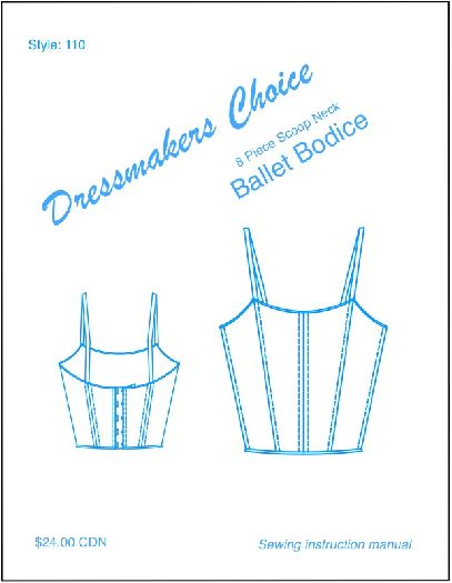 Pattern 110 Scoop Neck Ballet Bodice Size Y5