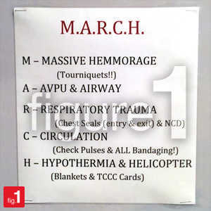 MARCH acronym for proper trauma protocol