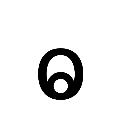 latin small letter o with low ring inside | DejaVu Sans, Book @ Graphemica