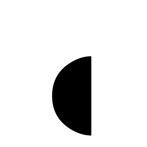 | left half black circle | DejaVu Serif, Book @ Graphemica