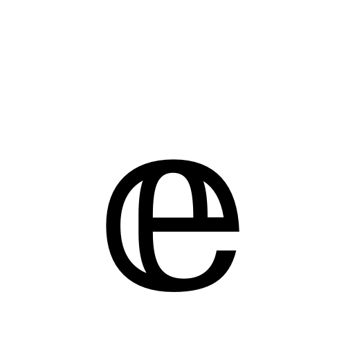 𝕖 | mathematical double-struck small e | DejaVu Serif, Book @ Graphemica