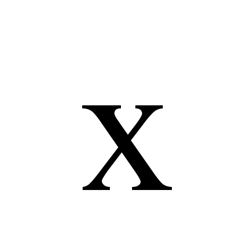 X Latin Small Letter X Times New Roman Regular Graphemica X Latin Small Letter X Times New Roman Regular Graphemica