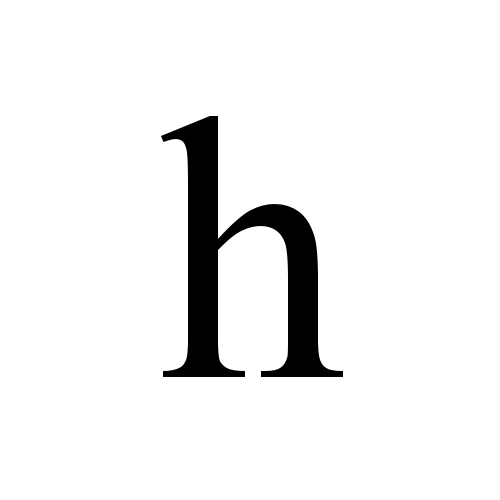 һ | cyrillic small letter shha | Times New Roman, Regular @ Graphemica