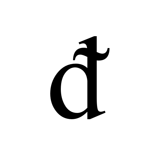 latin small letter d with middle tilde | Times New Roman, Regular ...