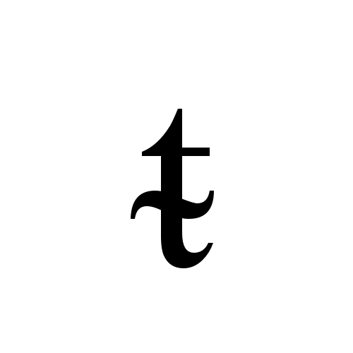 latin small letter t with middle tilde | Times New Roman @ Graphemica
