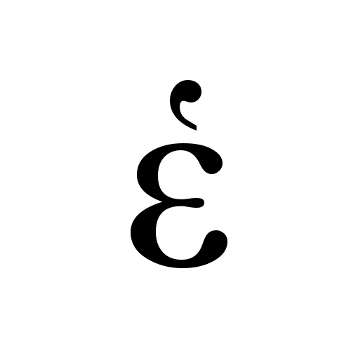 ἑ | greek small letter epsilon with dasia | Times New Roman, Regular ...