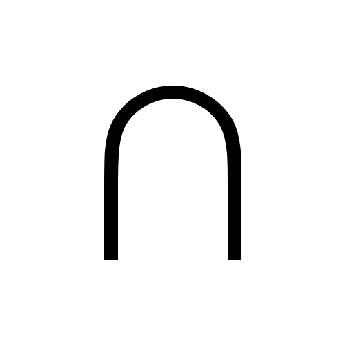 ∩ | intersection | Times New Roman, Regular @ Graphemica