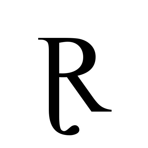 latin capital letter r with tail | Times New Roman, Regular @ Graphemica