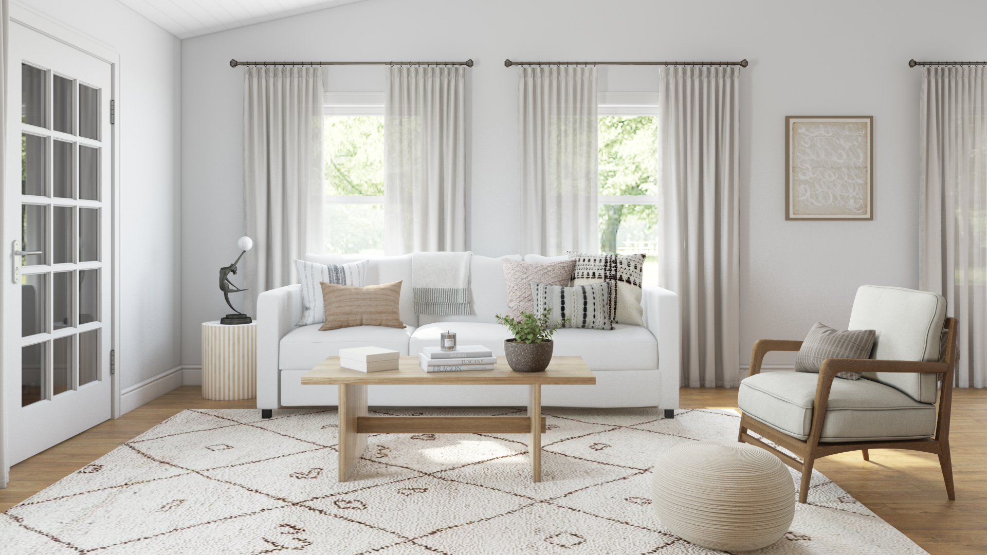 Scandinavian, eclectic living room ideas by Sarah | Havenly