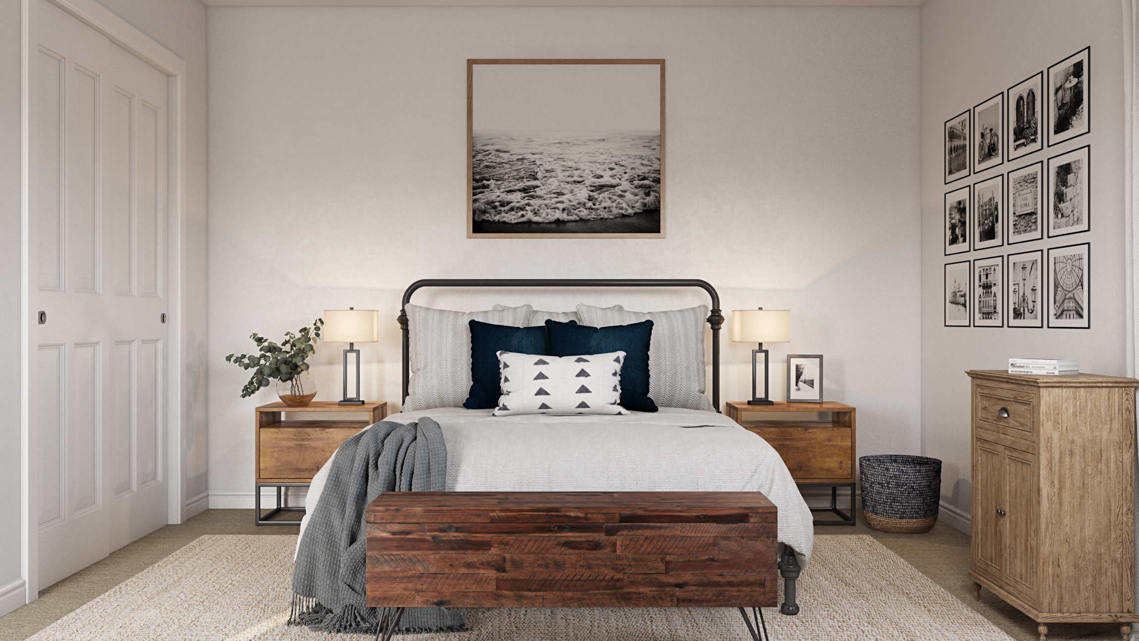 Modern, Industrial, Rustic, Transitional Bedroom Design by Havenly ...