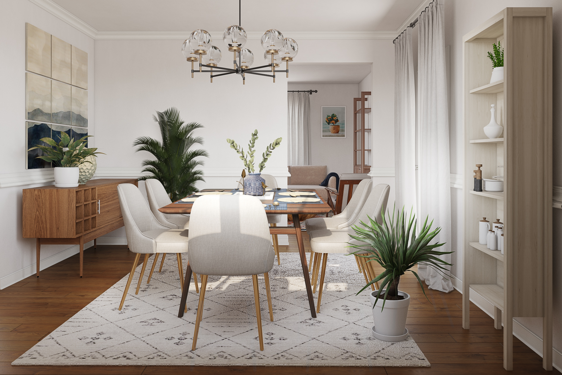 Modern, Transitional Dining Room Design by Havenly Interior Designer Sydney