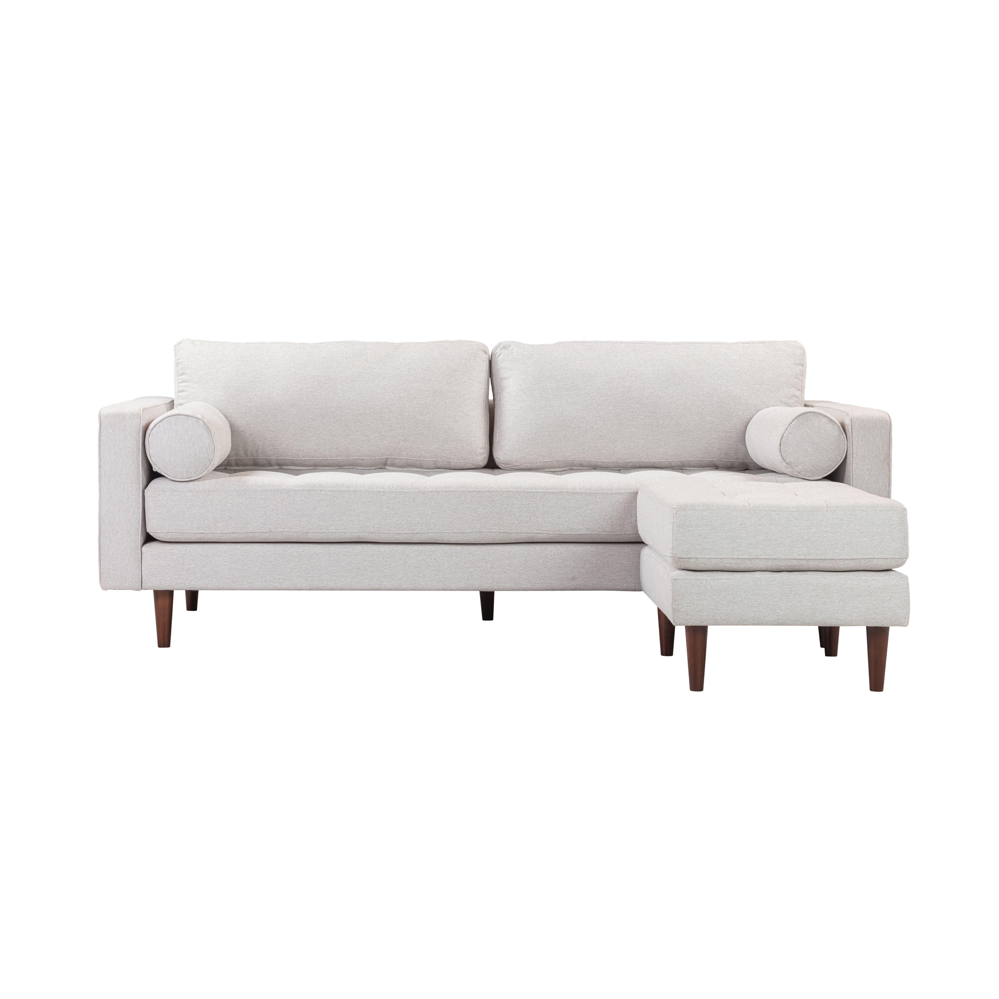 Cave Beige Tweed Sectional - TOV FURNITURE | Havenly