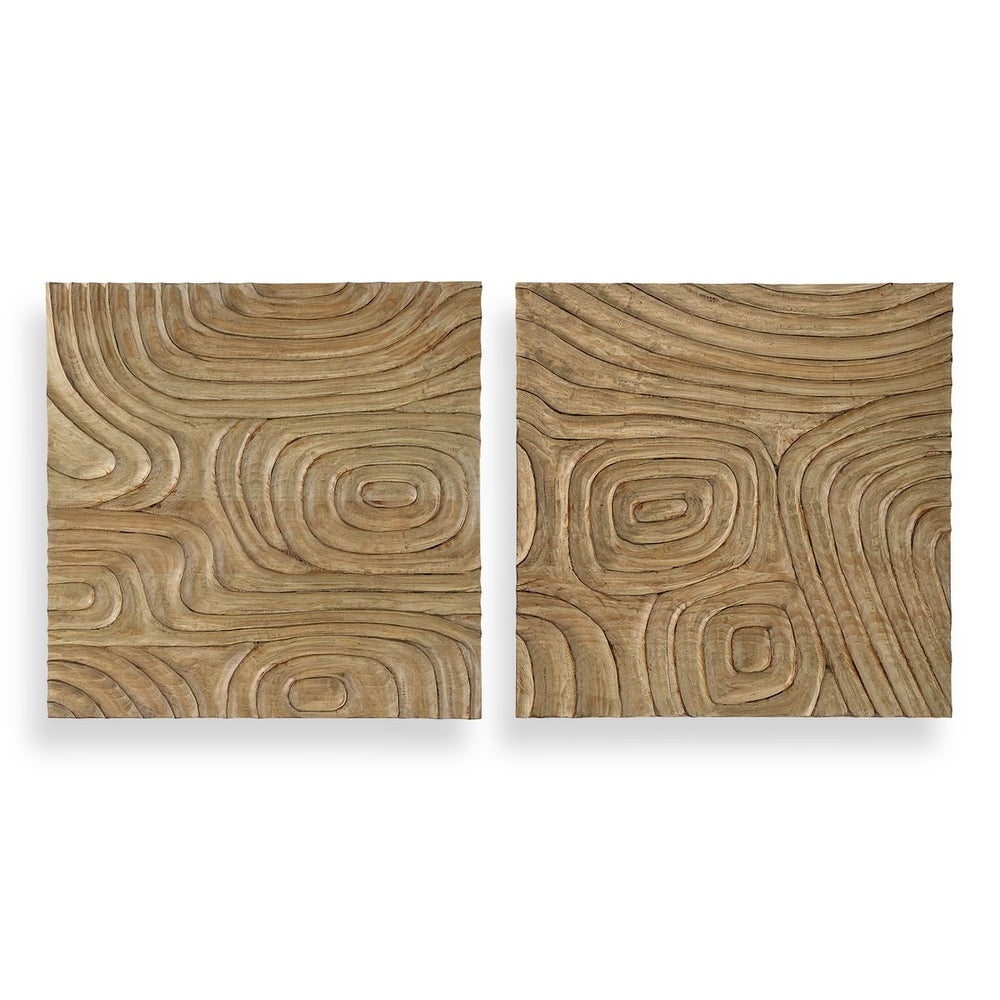 Channels Wood Wall Decor - Uttermost | Havenly