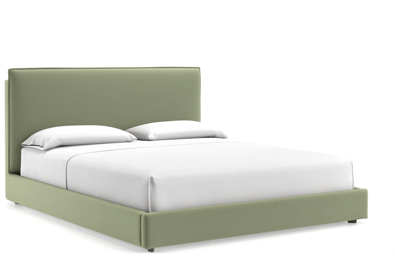 Lotus Upholstered California King Bed with 41 Headboard Crate and Barrel Havenly