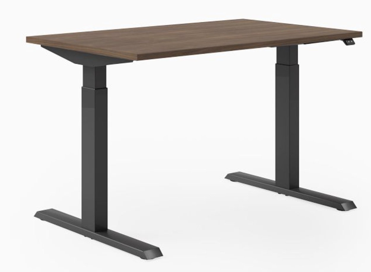 Steelcase Migration SE Height-Adjustable Desk, 23"x46", Virginia Walnut ...