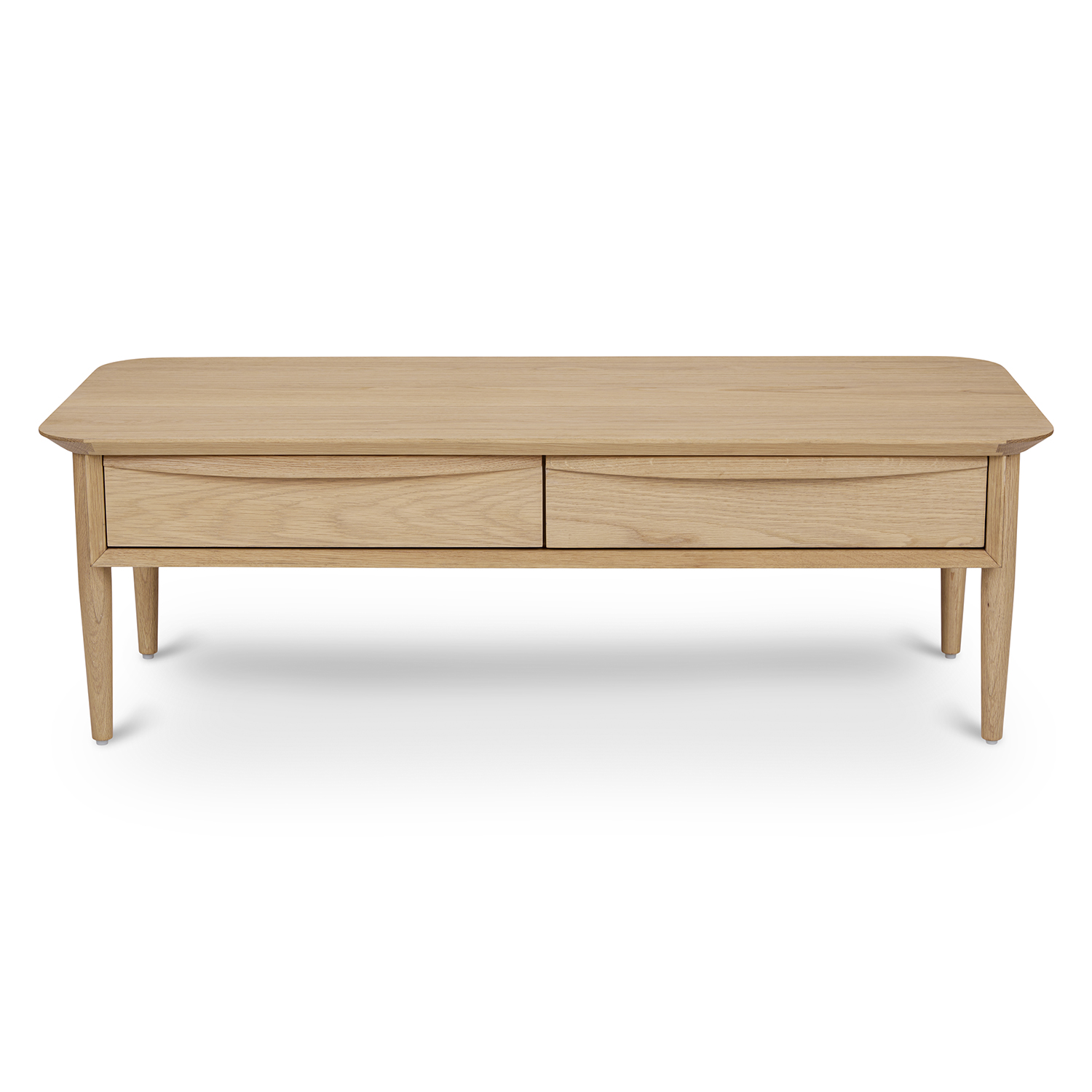 Lenia White Oak Storage Coffee Table - Article | Havenly