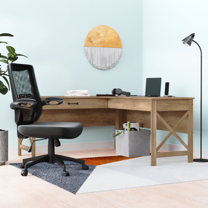 Lisset L-Shape Desk - Wayfair | Havenly