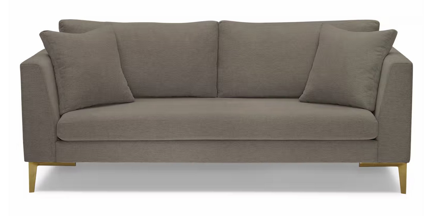 Gray Ainsley Mid Century Modern Sofa - Crave Mocha Latte - Joybird ...