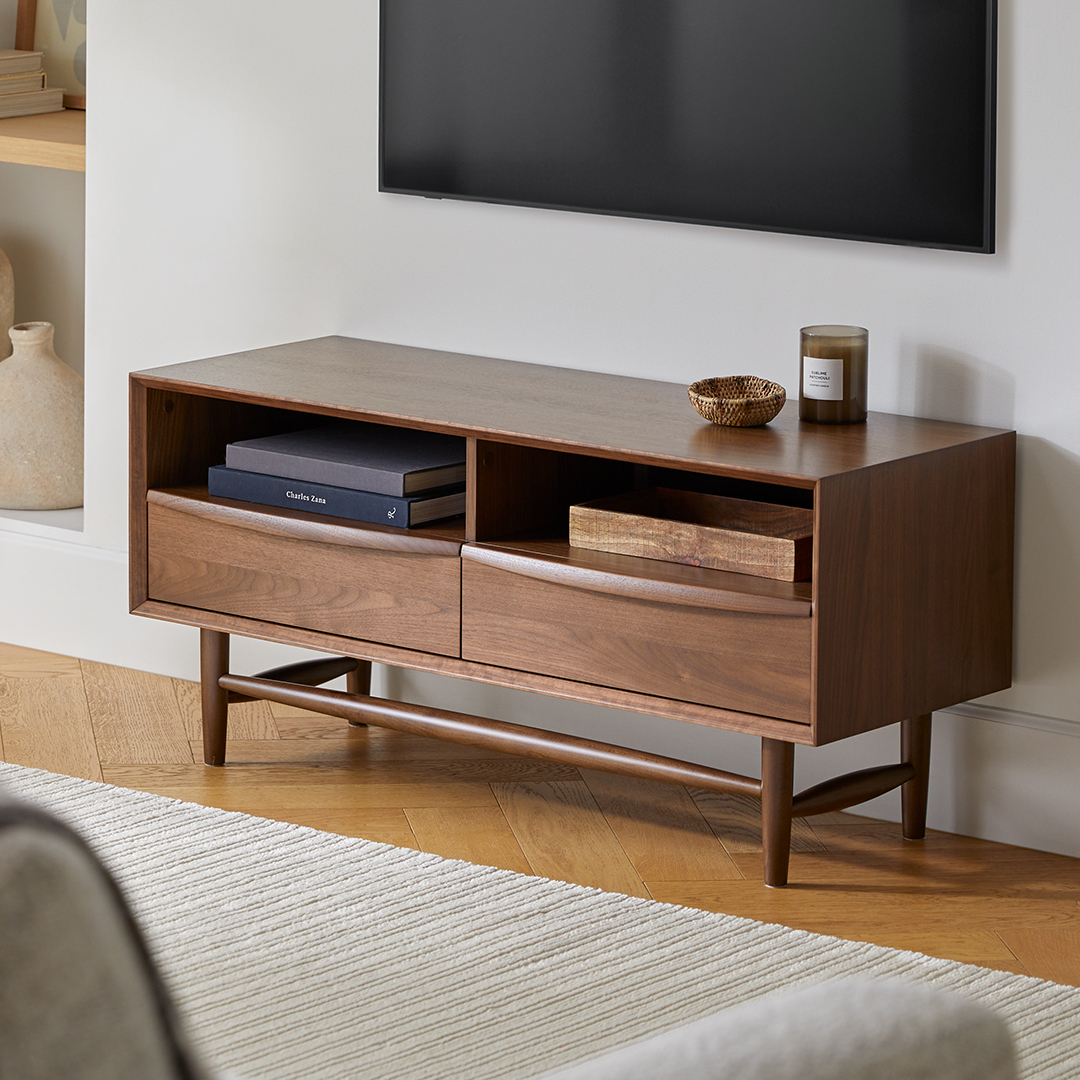 Erbe solid wood tv stand store