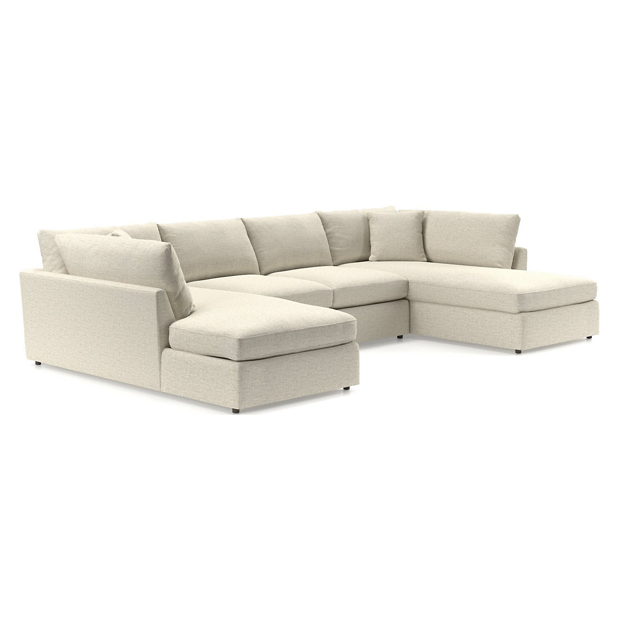 Lounge 3-Piece U-Shaped Sectional Sofa - Crate and Barrel | Havenly