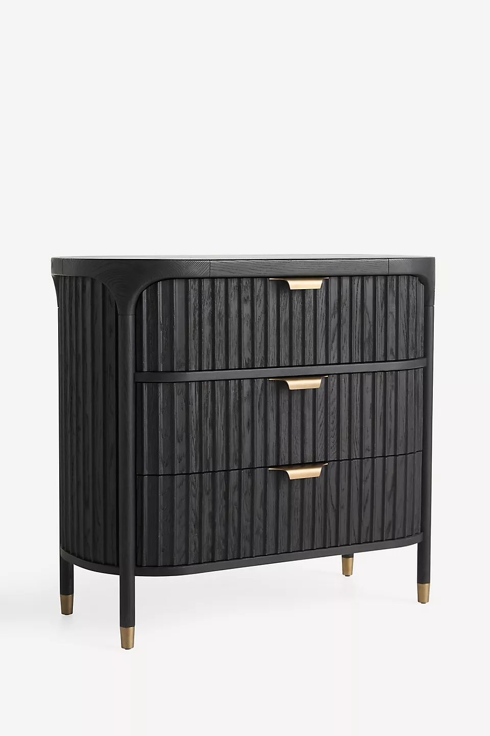 The Isla Fluted-Wood Three-Drawer Dresser - Anthropologie | Havenly