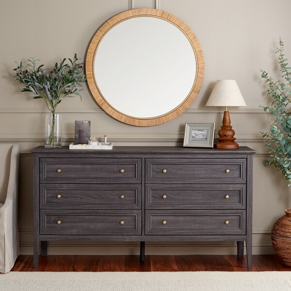 Arch Charcoal 6 Drawer Dresser Crate and Barrel Havenly