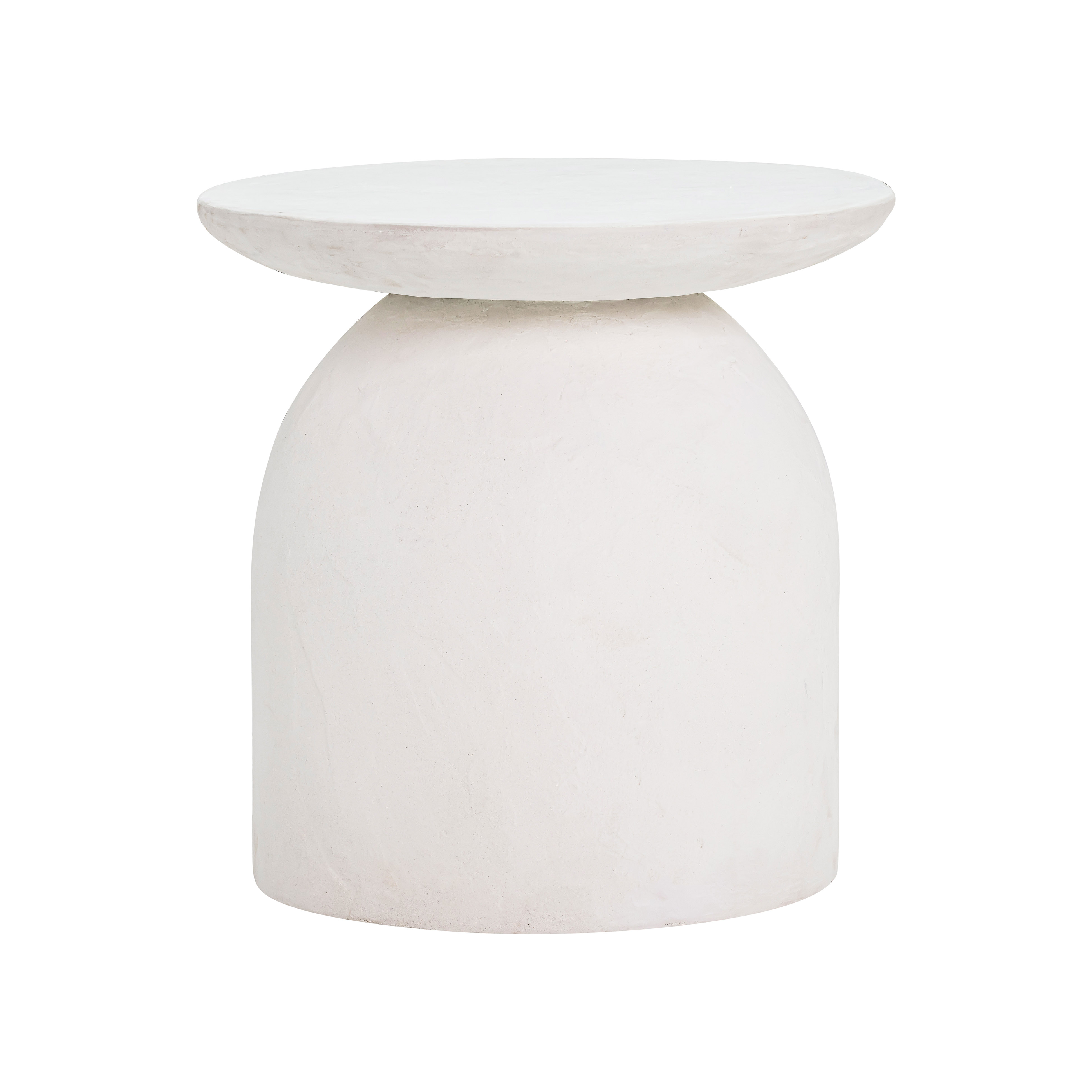Aloe White Concrete Side Table - TOV FURNITURE | Havenly