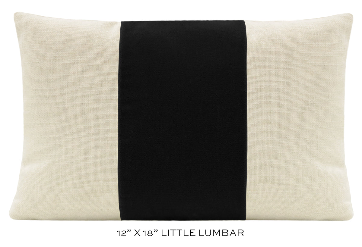 PANEL :: MOHAIR VELVET // CAVIAR - LITTLE LUMBAR 12" X 18" - Little ...