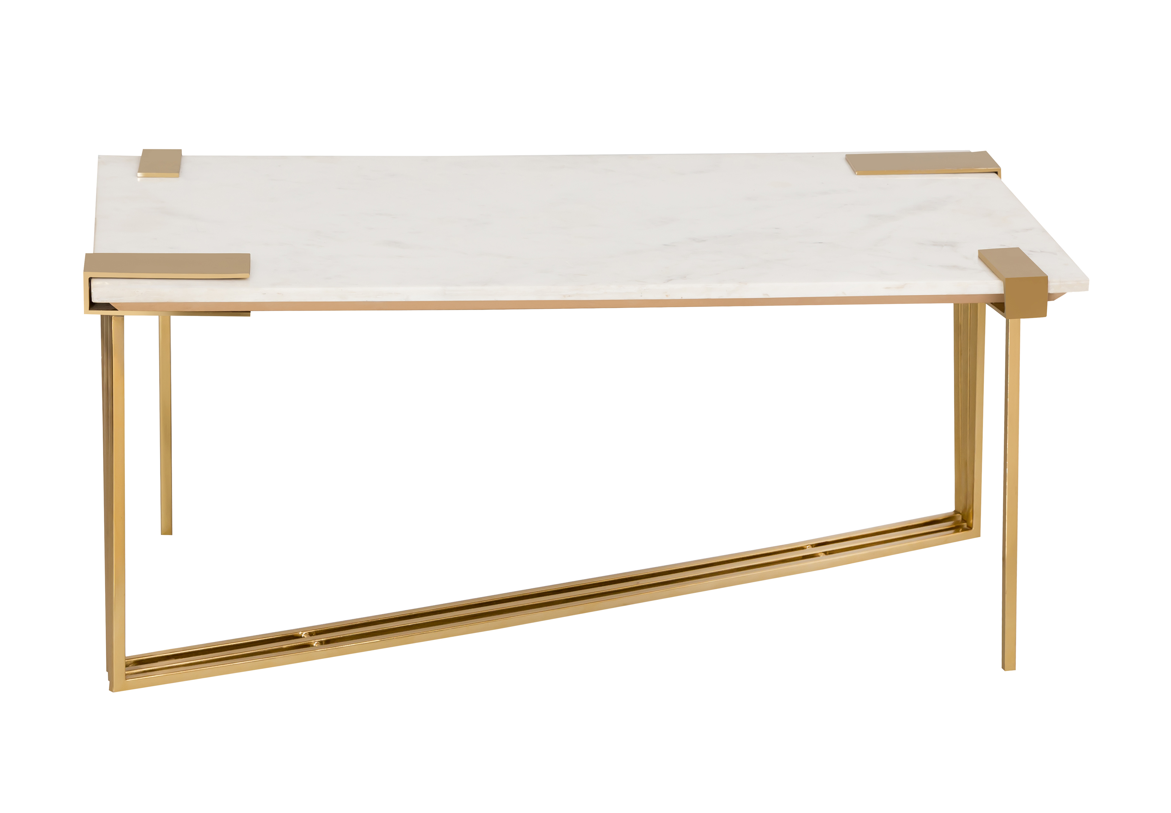 Daneb White Marble Coffee Table - TOV FURNITURE | Havenly