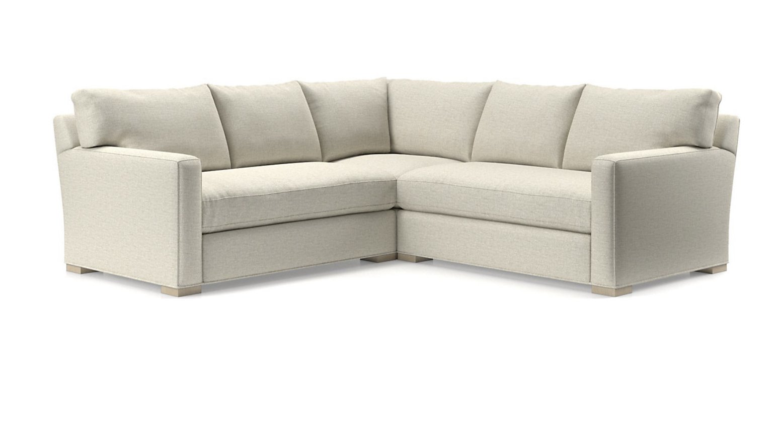 Axis 3-Piece Corner Bench Sectional Sofa - Crate and Barrel | Havenly