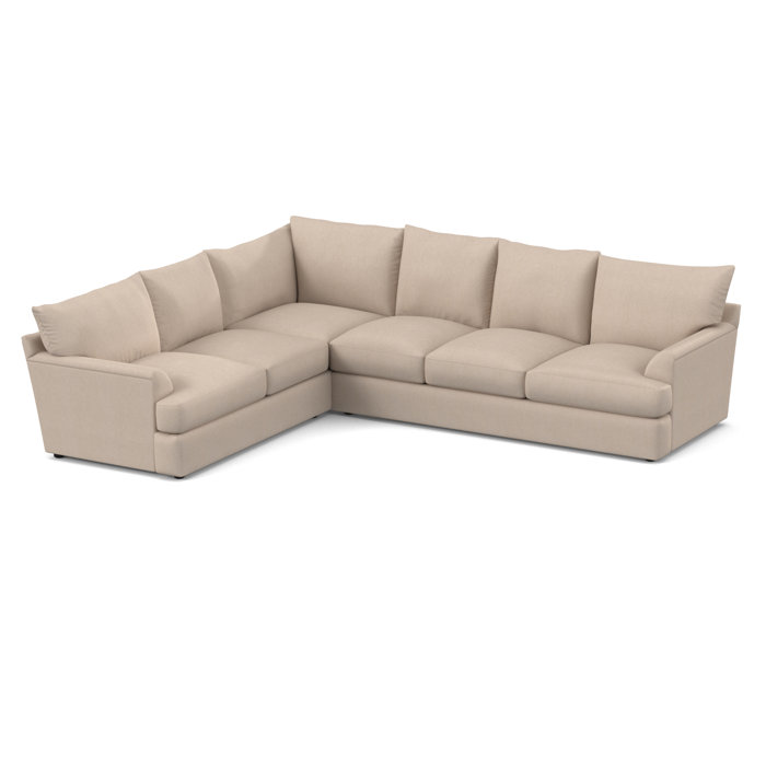 Nadya 124" Left Hand Facing Sectional - Wayfair | Havenly