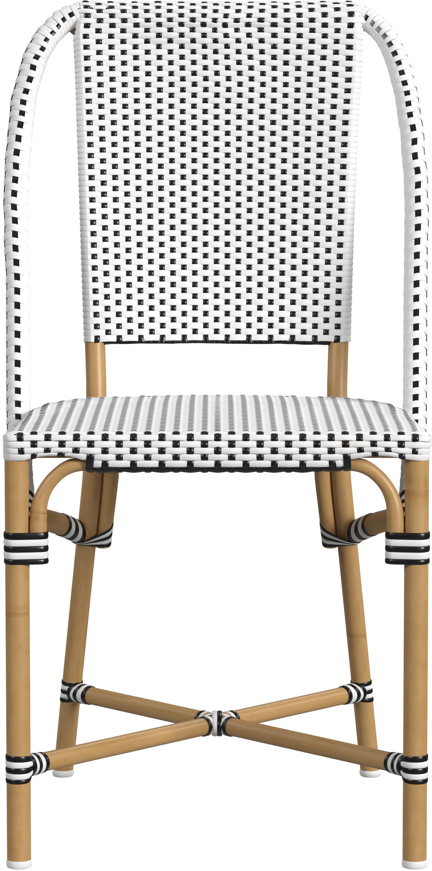 Tobias Black and White Outdoor Dining Chair - Butler Specialty Co ...