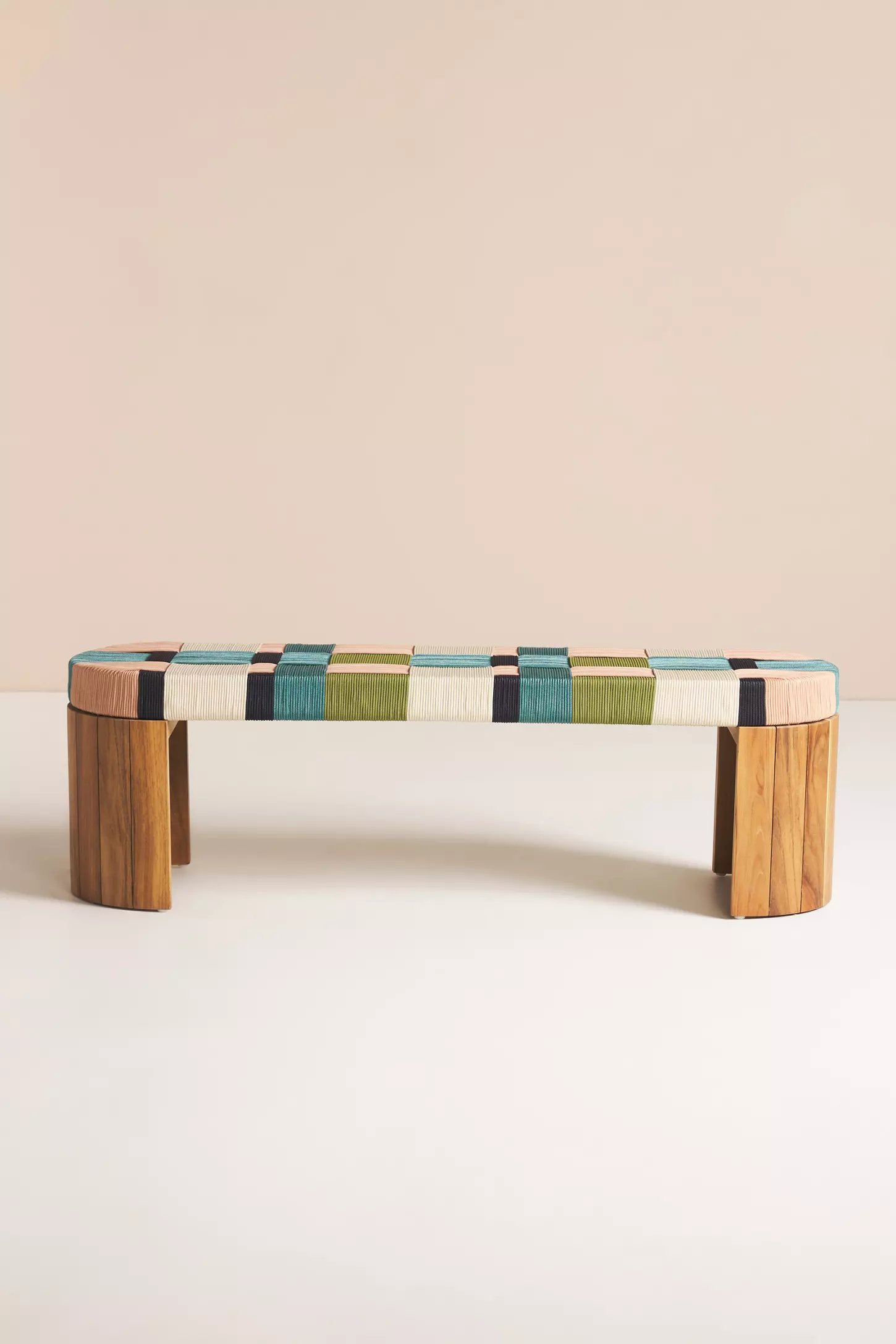 Della Indoor/Outdoor Bench - Anthropologie | Havenly