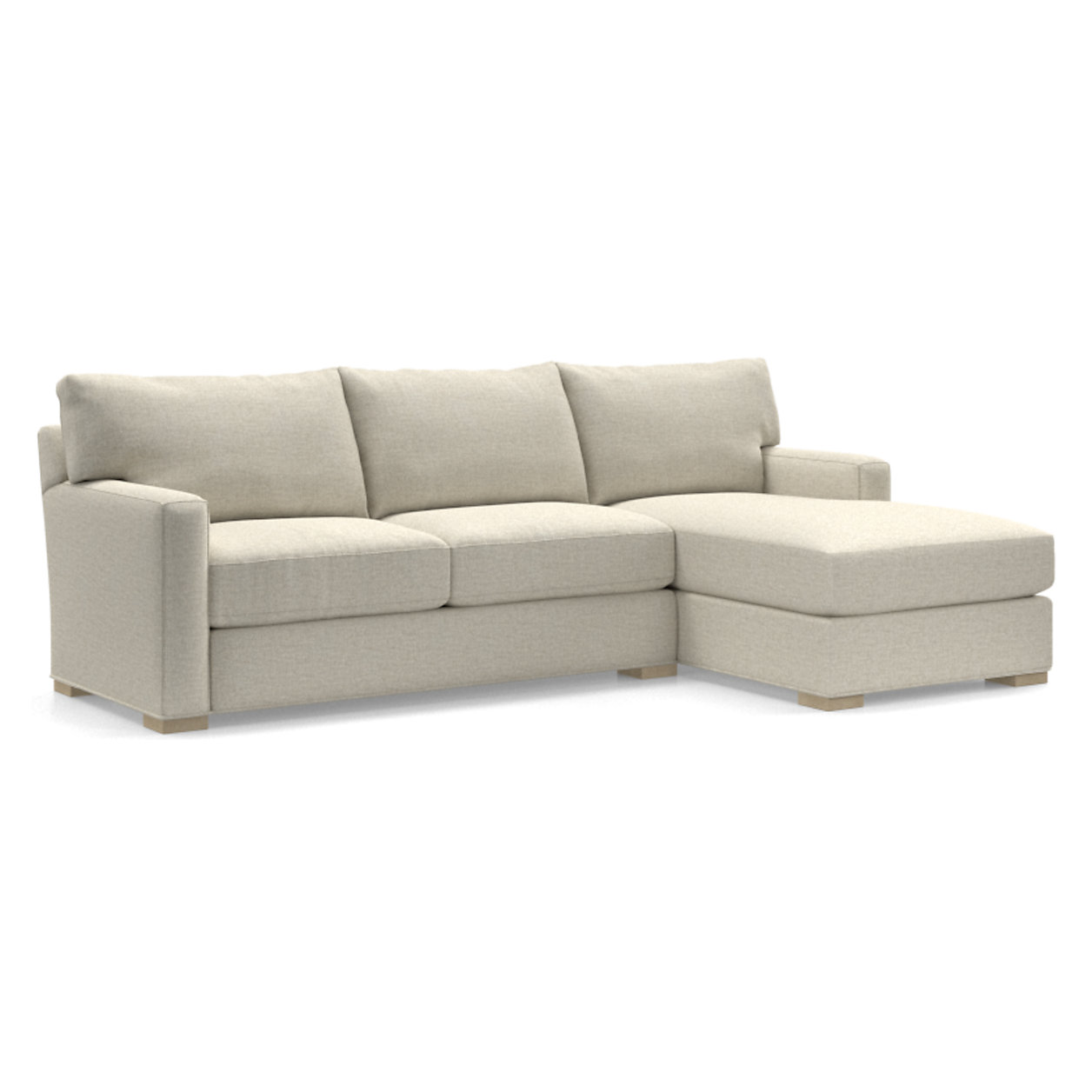 Axis Classic 2-Piece Sectional Sofa with Storage Chaise - Crate and ...