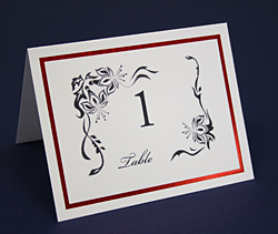 Computer Printable Table Number Cards - How To, Make & Print